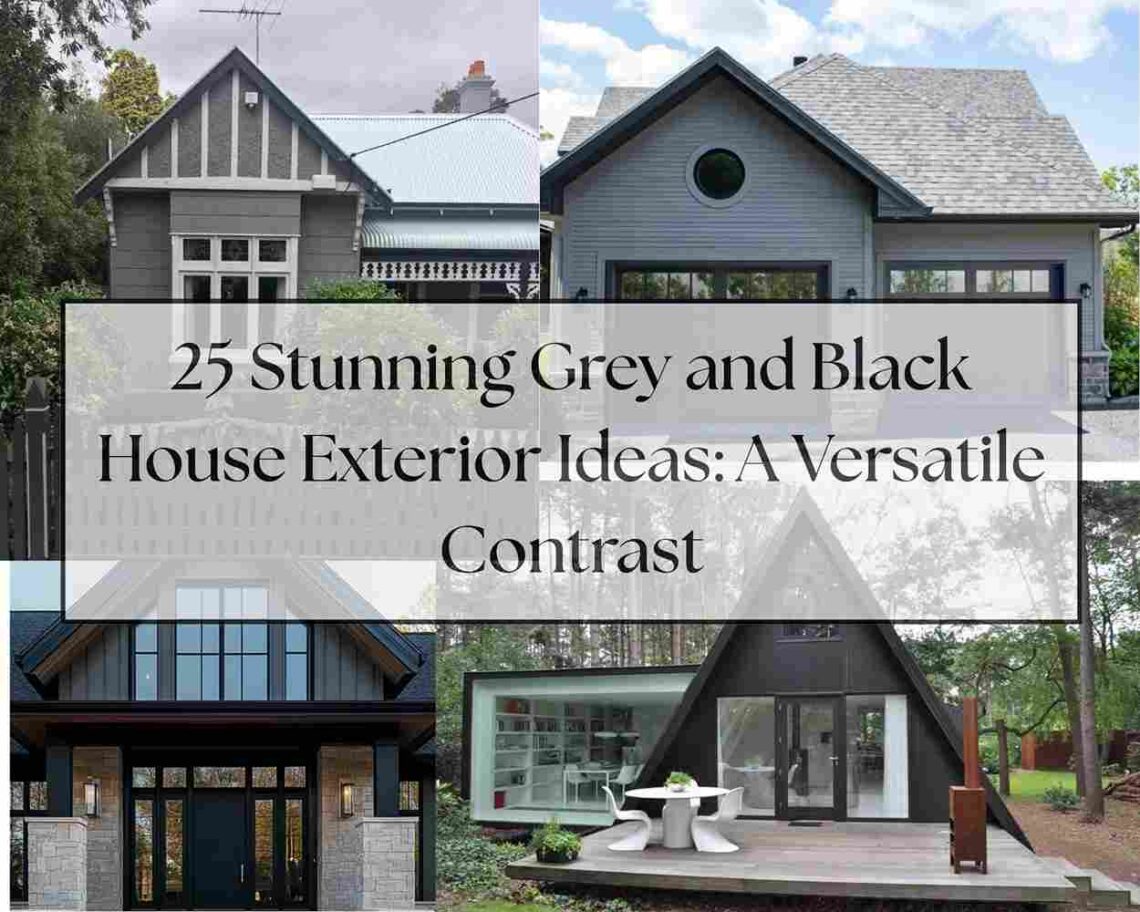 25 Stunning Grey and Black House Exterior Ideas: A Versatile Contrast ...